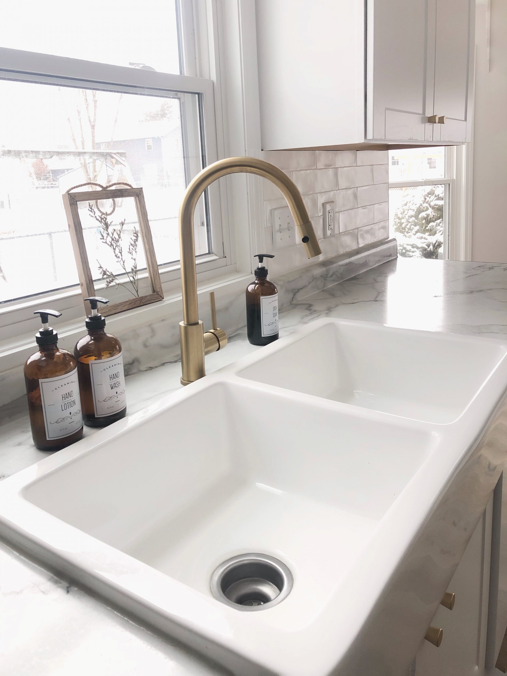 The Menards Tuscany Farmhouse/Apron Front Sink – Our Journey To Home