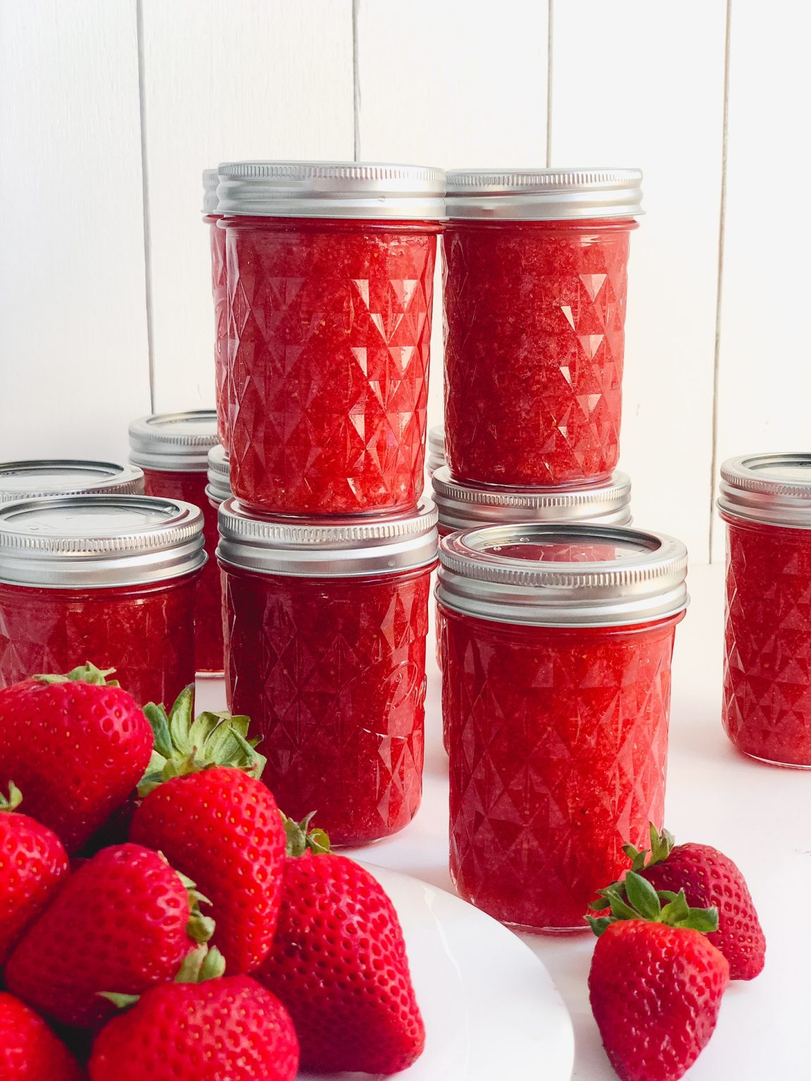 Old Fashioned Sure-Jell Strawberry Freezer Jam Recipe - Our Journey To Home