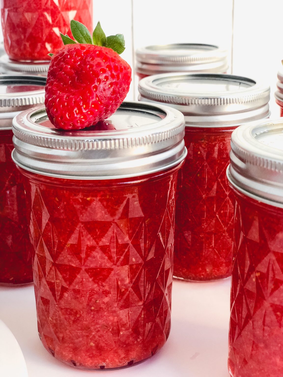 Homemade Canned Strawberry Jam: Recipe For Pink Sure-Jell Less Sugar ...