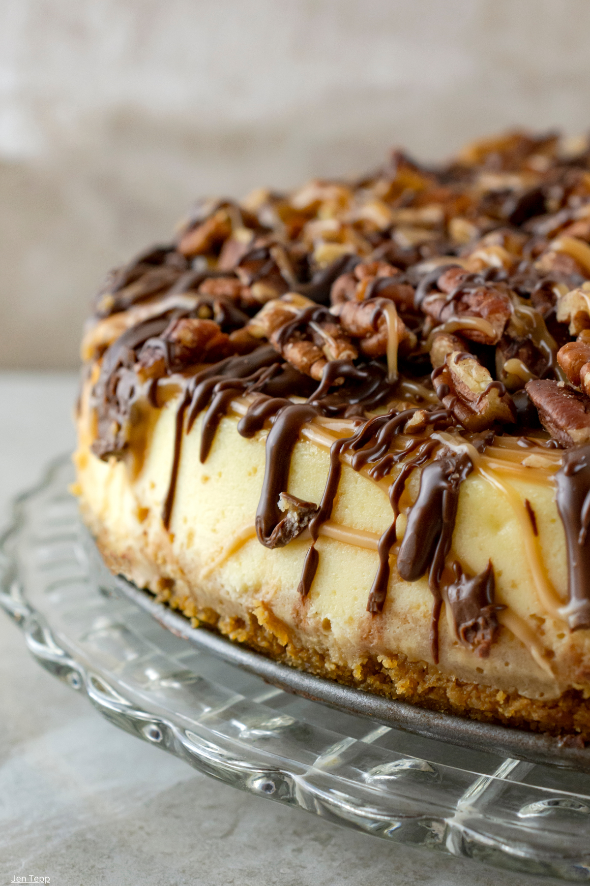 Turtle Cheesecake Recipe (with Optional Oreo or Graham Cracker Crust ...